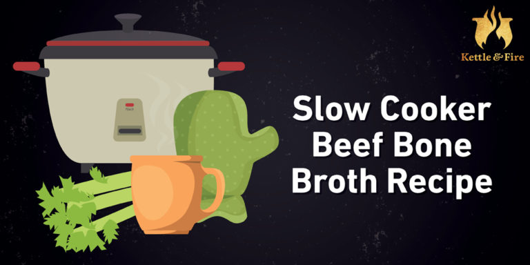 Slow Cooker Beef Bone Broth Recipe (what ingredients, cook time, bones)