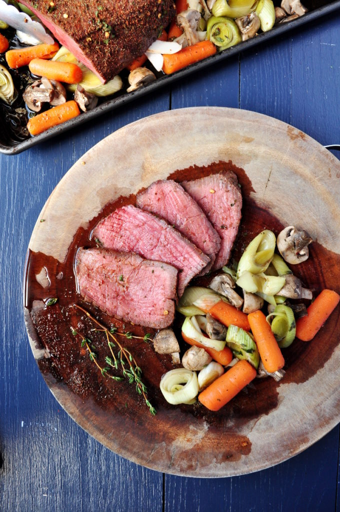 One Pan Oven Roast Beef With Vegetables
